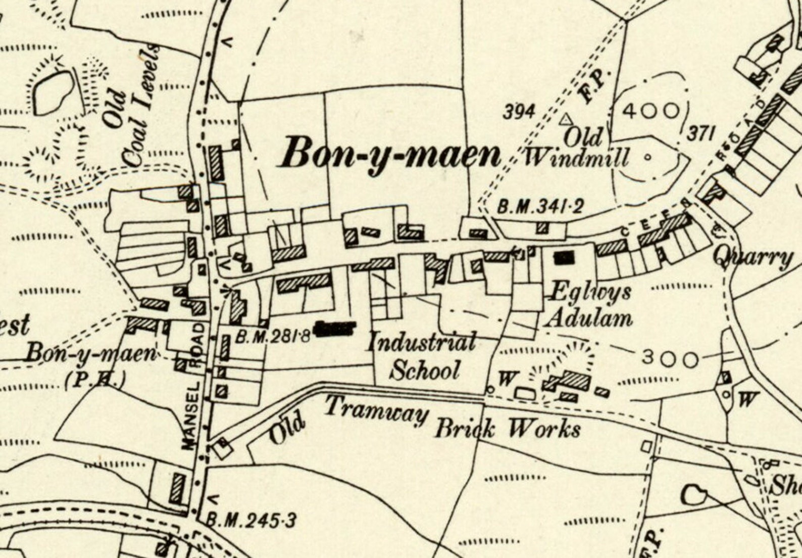 1897 Map Scan - Swansea, Wales, UK - High-resolution Victorian (19th Century) Ordnance Survey ...