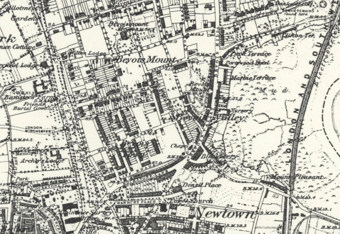 1871 Map Scan - Southampton, England, UK - High-resolution Scan of ...