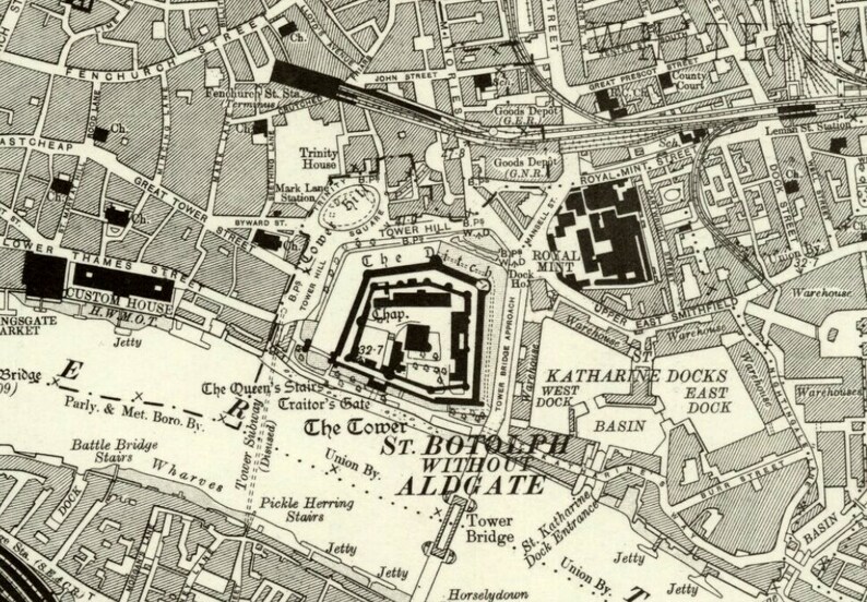 1864 Map Scan - Central London North, England, UK - High-resolution ...