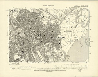 1868 Map Scan - Central London, England, UK - High-resolution Scan of the Victorian (19th ...