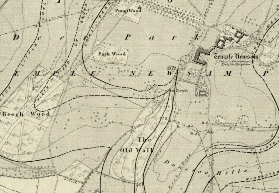 1846 Map Scan - Leeds, England, UK - High-resolution Scan of Victorian ...