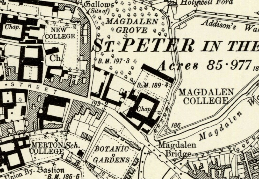 1898 Map Scan - Oxford, England, UK - High-resolution Scan of Victorian ...