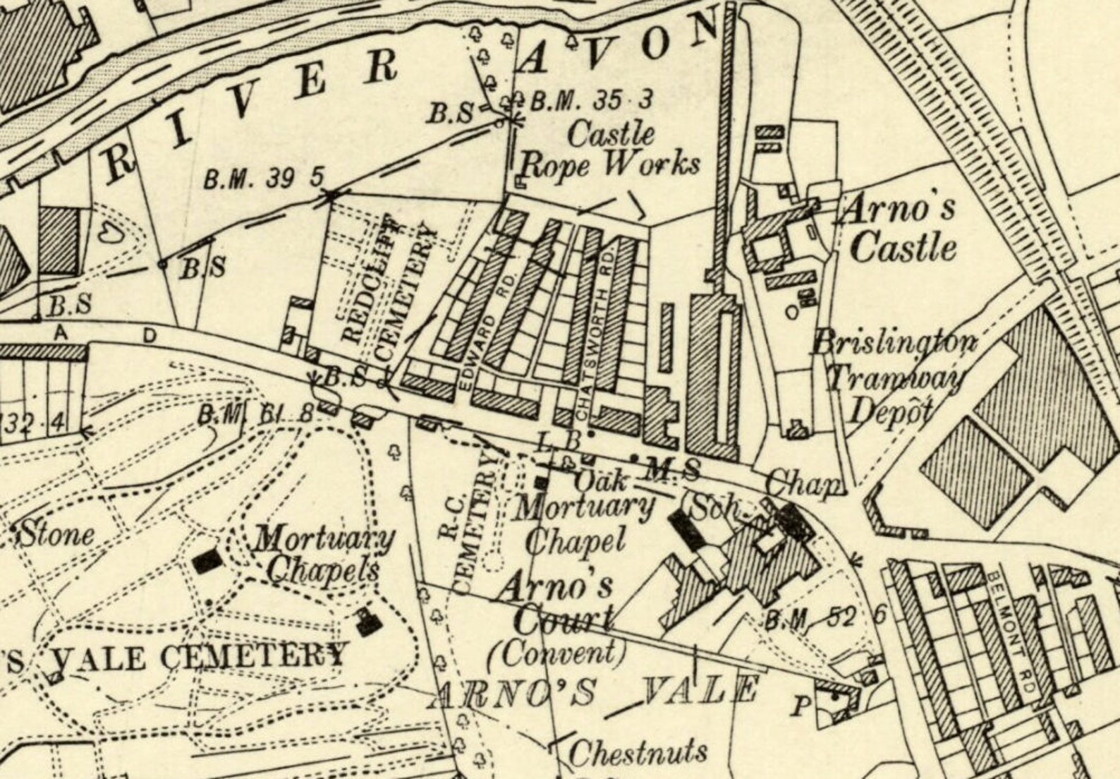 1901 Map Scan - Bristol, England, UK - High-resolution Victorian ...