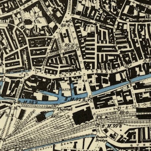 1880 Map Scan - Nottingham, England, UK - High-resolution Scan of ...