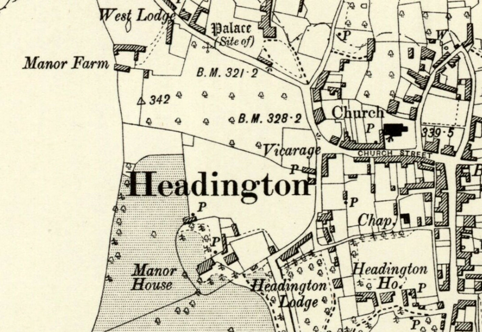 1898 Map Scan - Oxford, England, UK - High-resolution Scan of Victorian ...