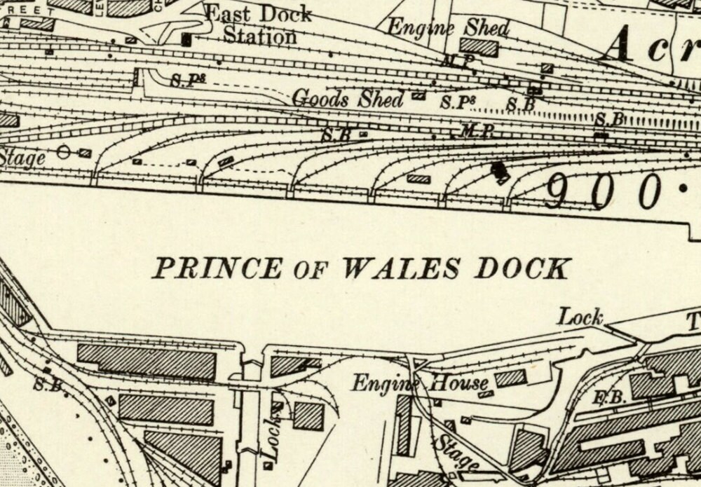 1897 Map Scan - Swansea, Wales, UK - High-resolution Victorian (19th ...