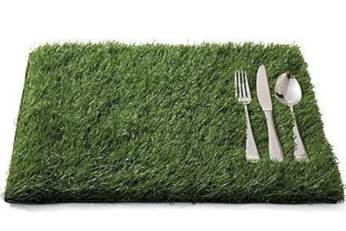 Set of 6 Artificial Grass Placemats 12"x 18" - Etsy