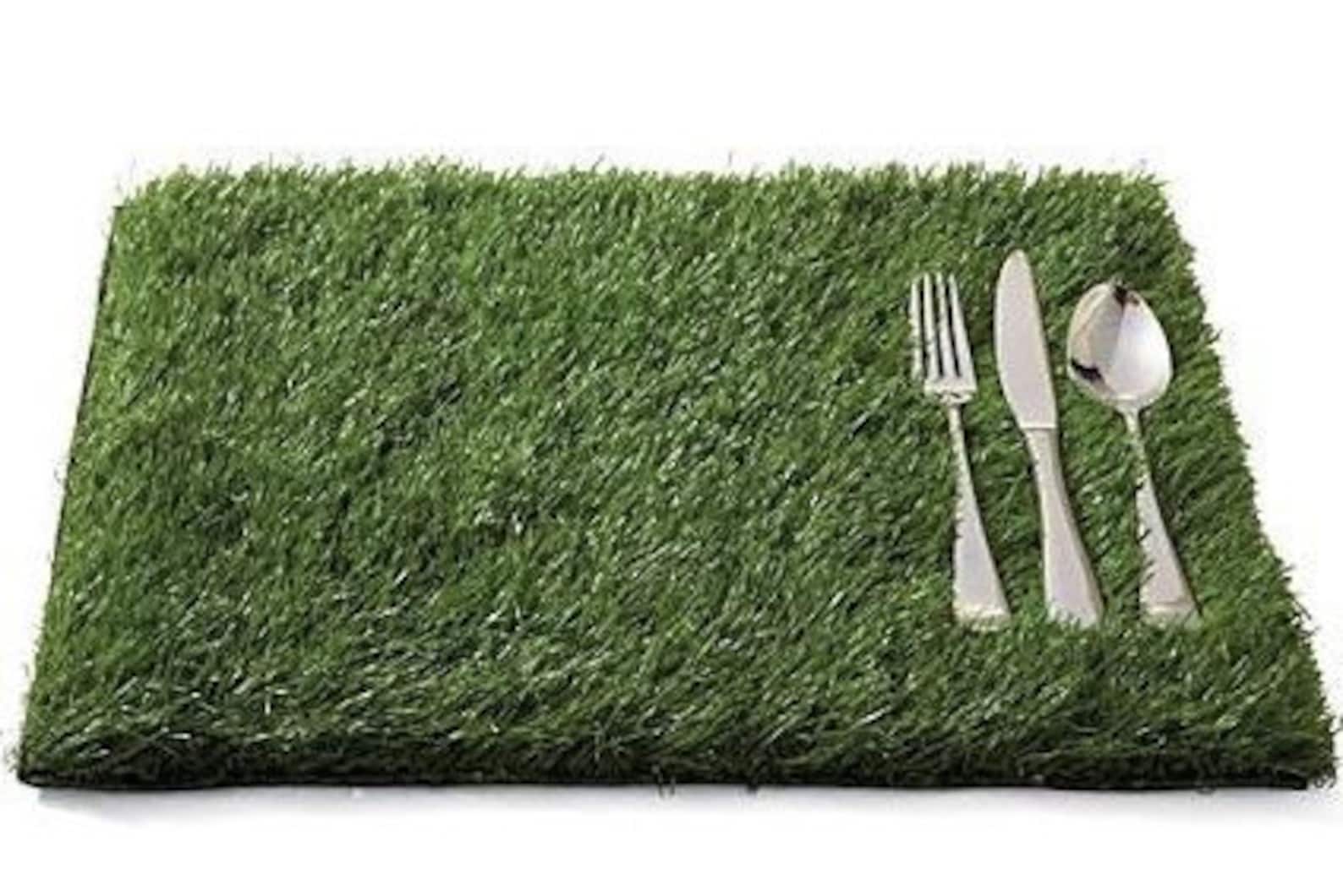 Set of 6 Artificial Grass Placemats 12"x 18" - Etsy