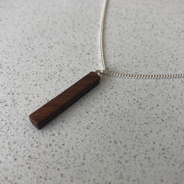 Wood Pendant Necklace - Etsy