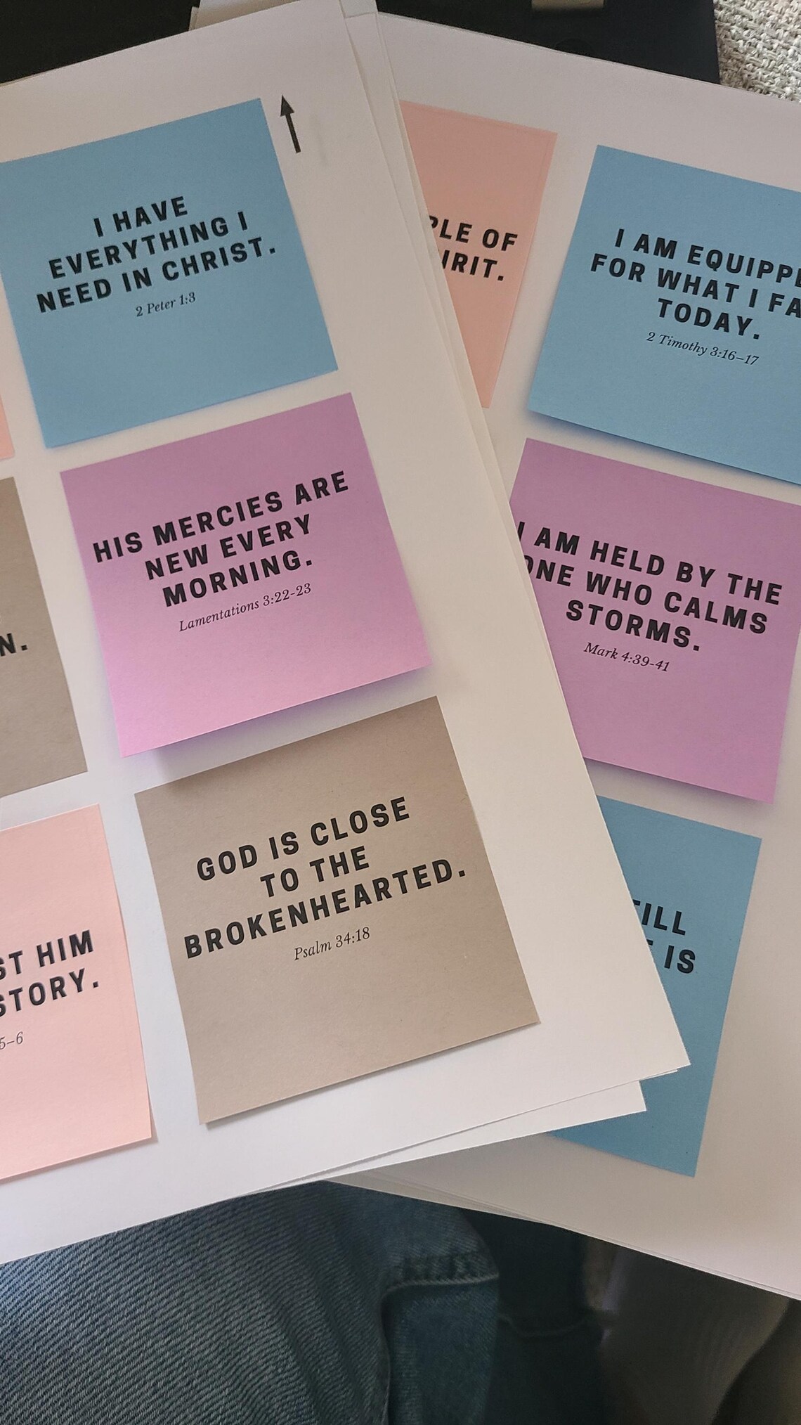 Printable Post-it Notes | Bible Verse Affirmations for Moms | Christian ...