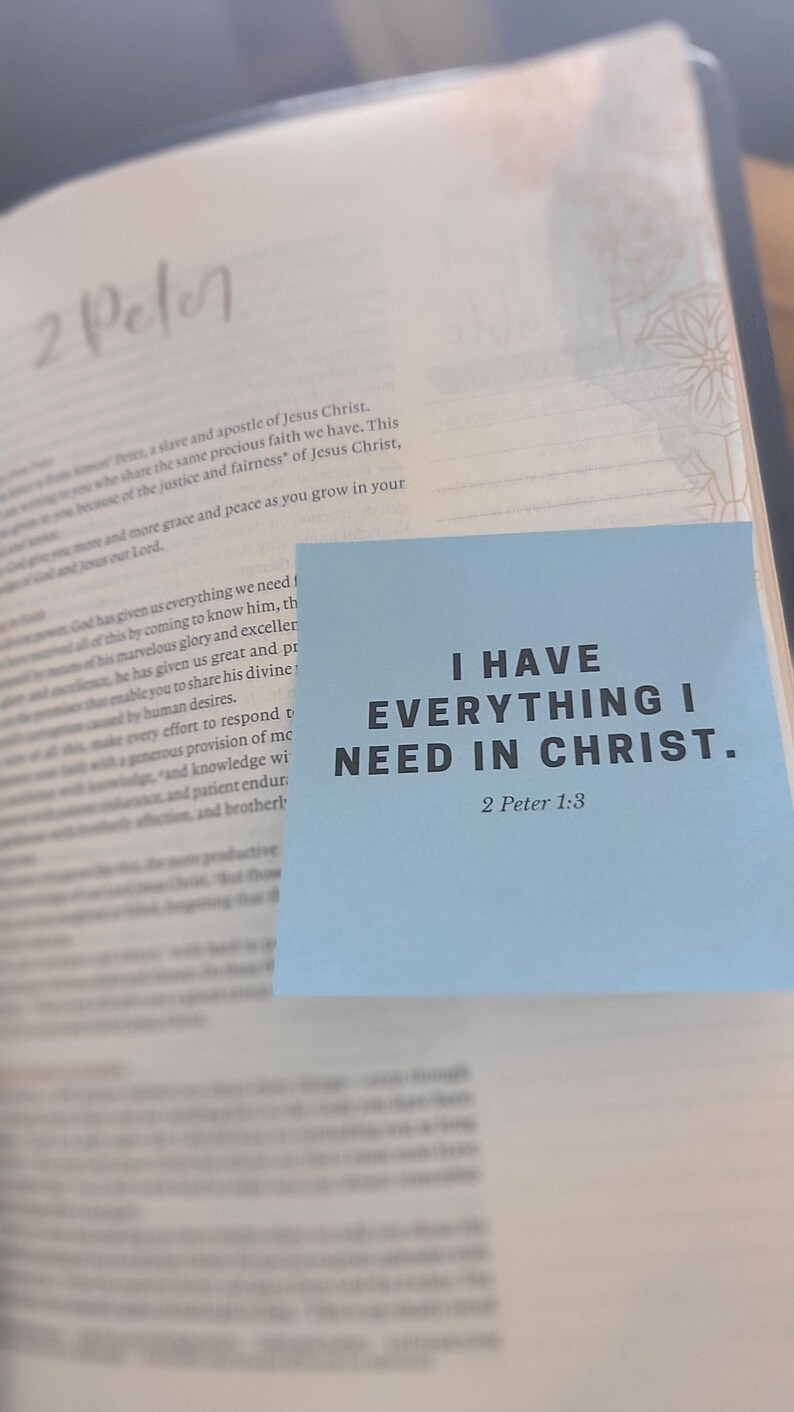 Printable Post-it Notes | Bible Verse Affirmations for Moms | Christian ...