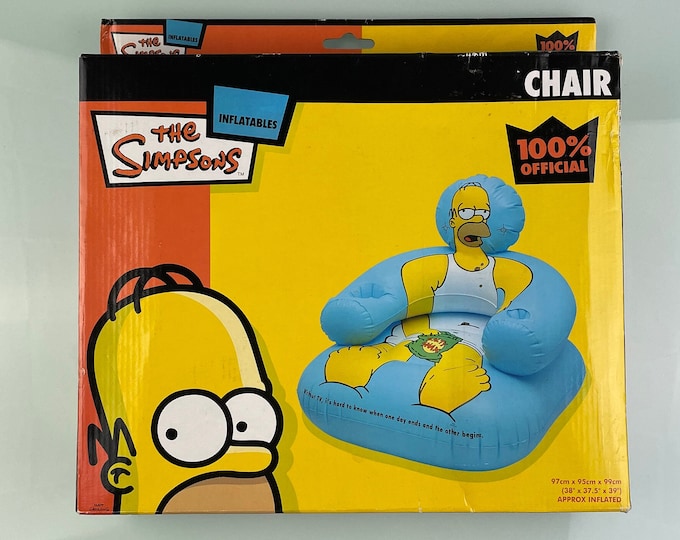 NOS the Simpsons Inflatable Chair - Vintage New Old Stock - Homer ...