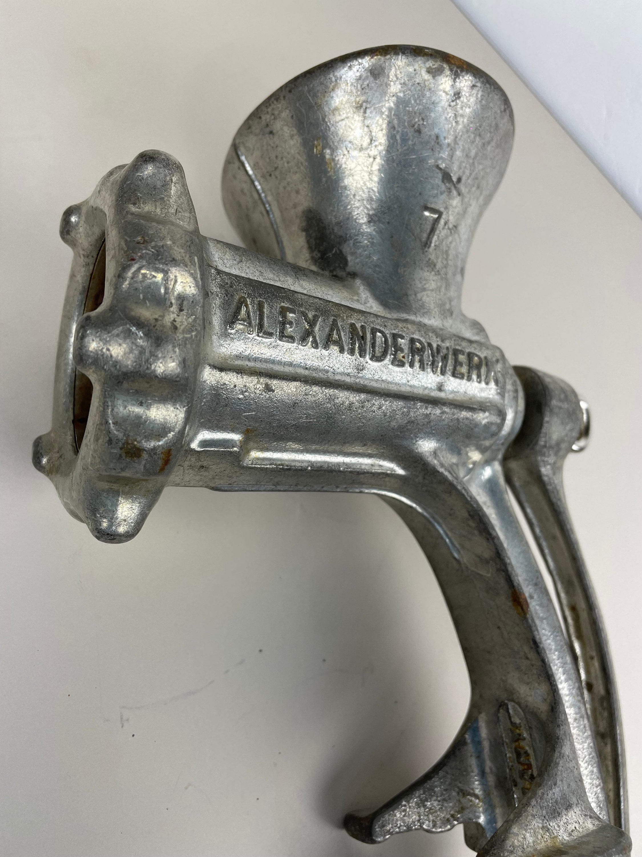Vintage Alexanderwerk 7 Cast Iron Meat Grinder 1950s Hand Operated ...