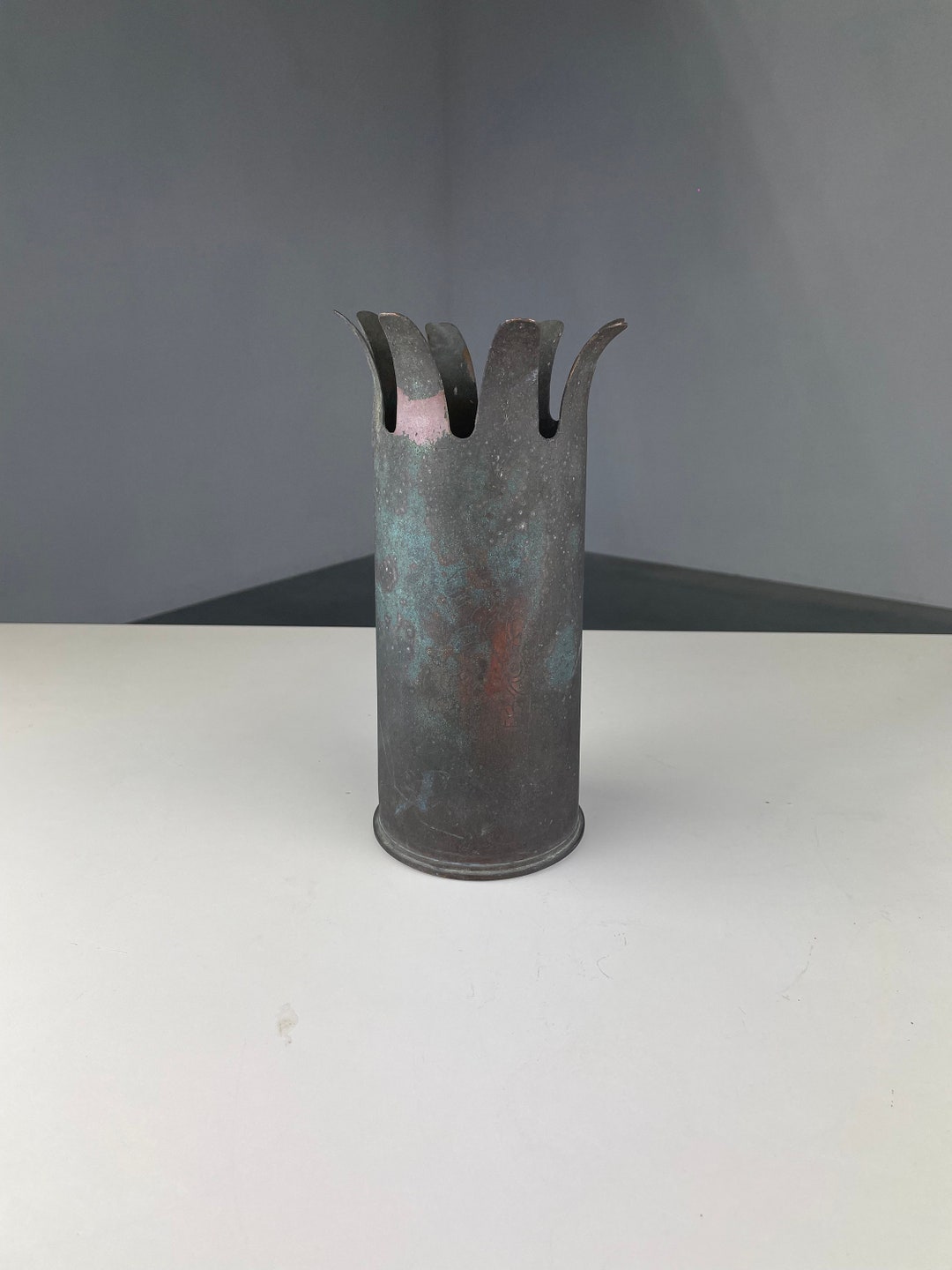 Heavy Copper 25 Pounder Shell WW2 1943 Canada Bullit Man Cave War Art ...