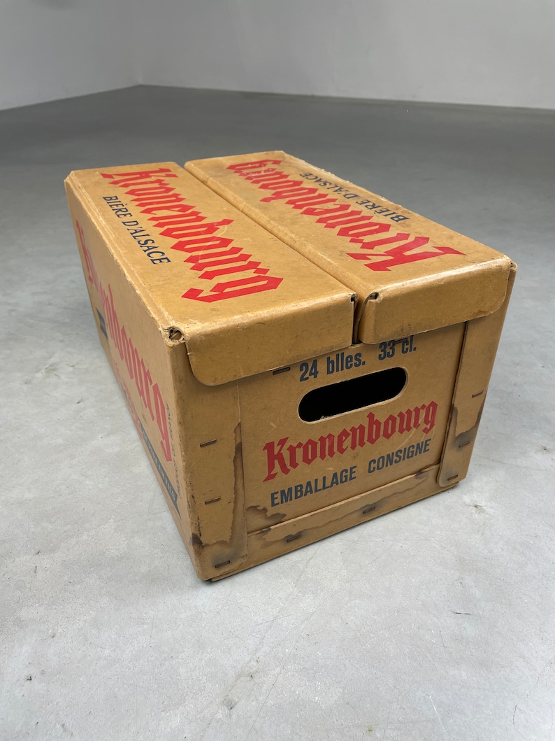 Old Beer Cardboard Box From 1971 Vintage Transport Beer Bottles ...