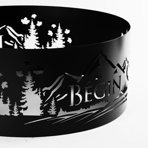 Personalized Fire Pit Rings | Fire Pit | Custom Fire Pits | Outdoor ...