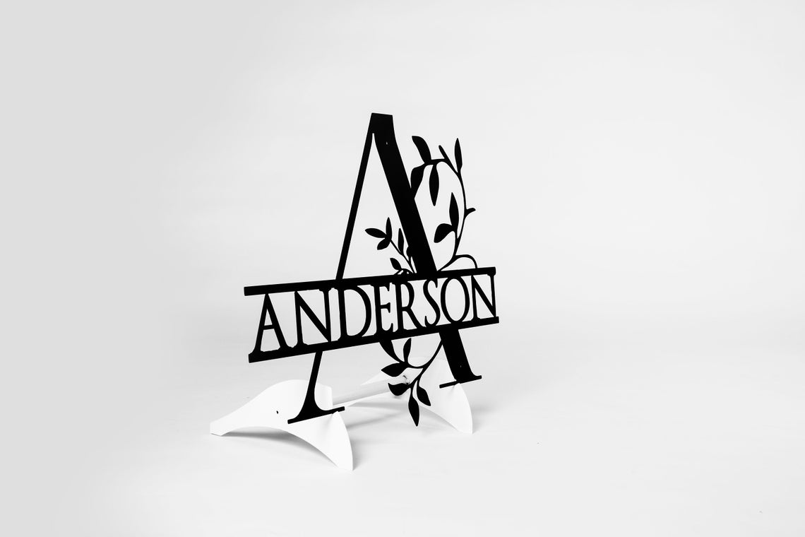 Letter Monogram / Steel Monogram / Personalized Monogram / | Etsy