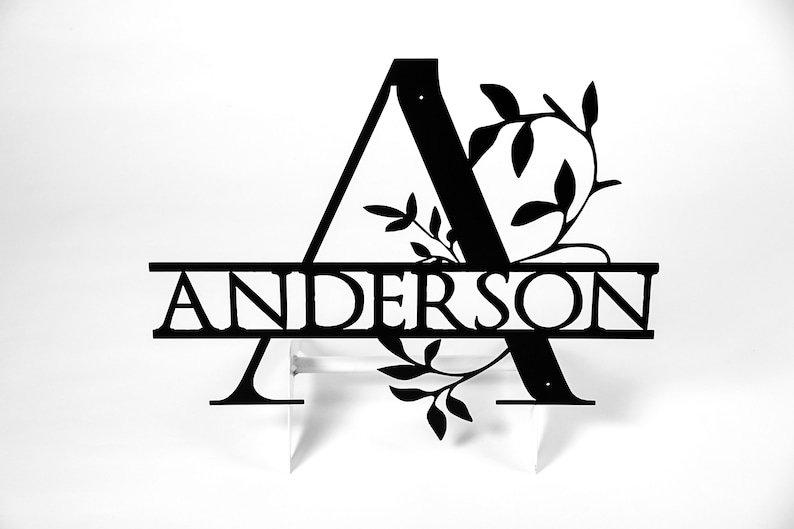 Letter Monogram / Steel Monogram / Personalized Monogram / | Etsy