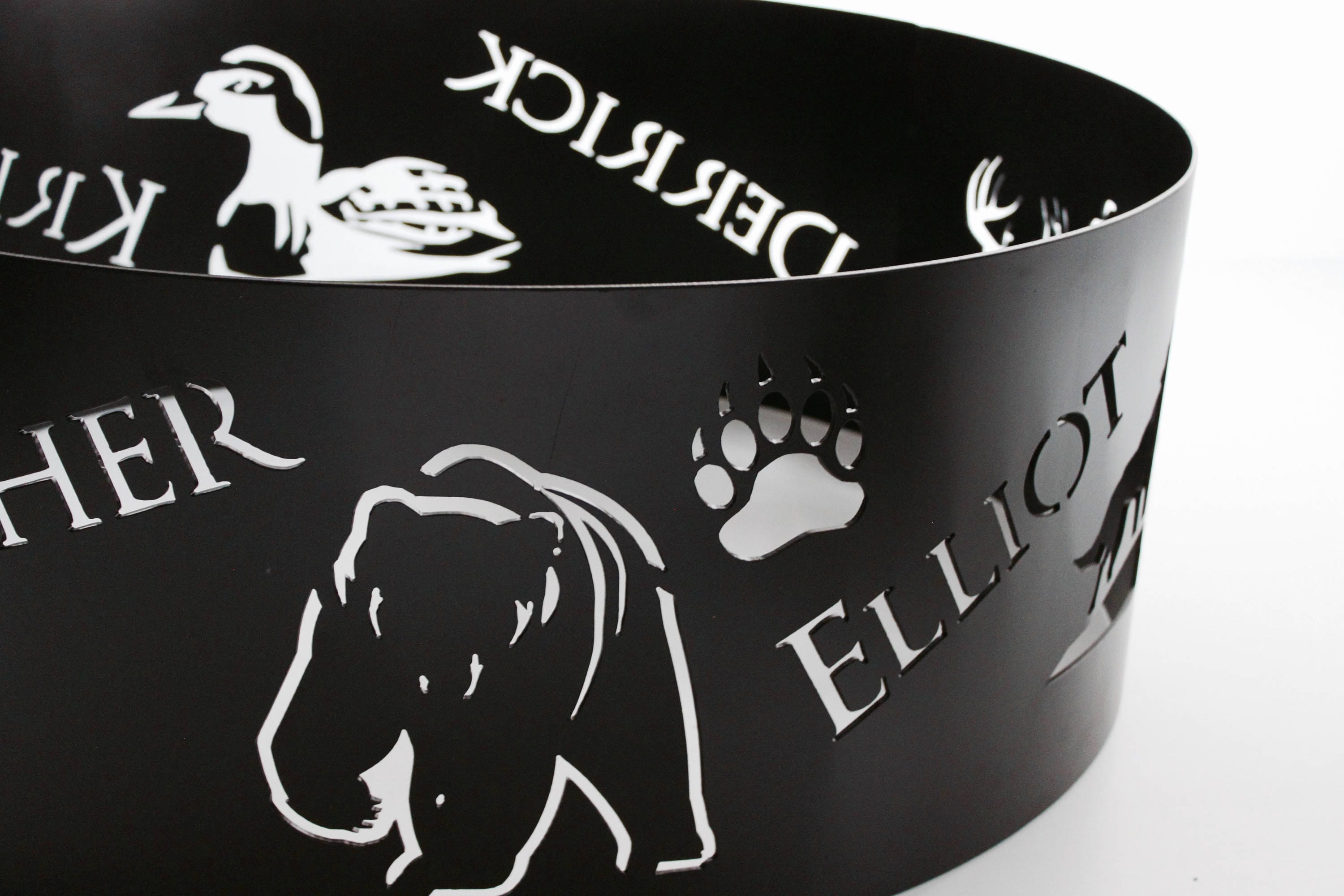 Personalized Fire Pit Rings Fire Pit Custom Fire Pits | Etsy