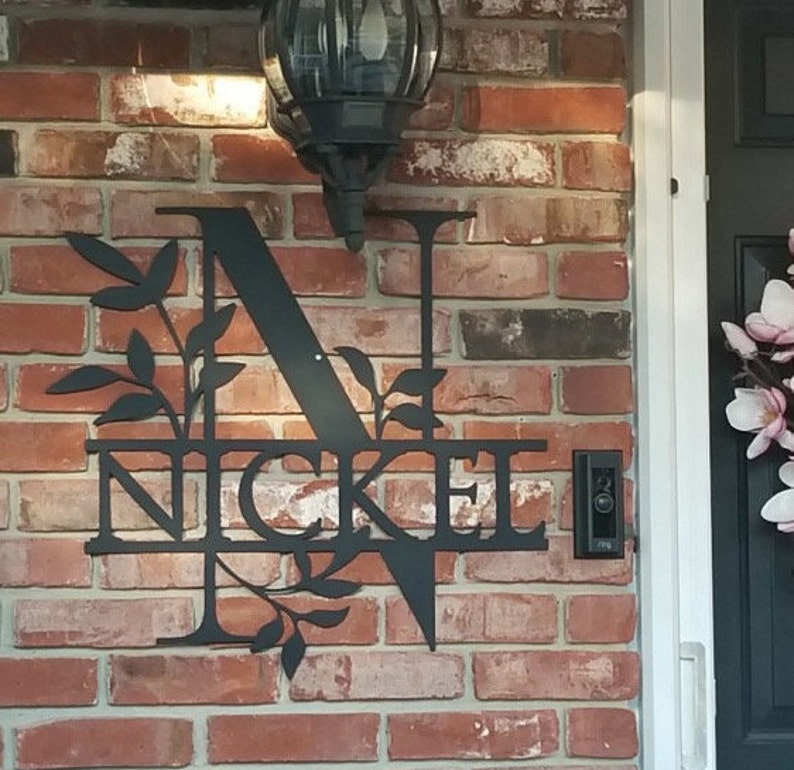 Letter Monogram / Steel Monogram / Personalized Monogram / | Etsy