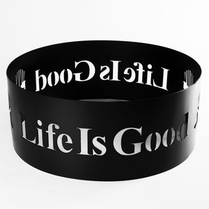 Life is Good Fire Pit - Etsy