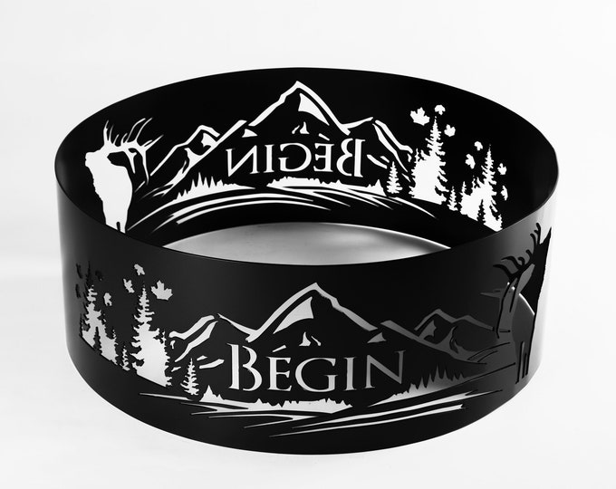 Personalized Fire Pit Rings | Fire Pit | Custom Fire Pits | Outdoor ...