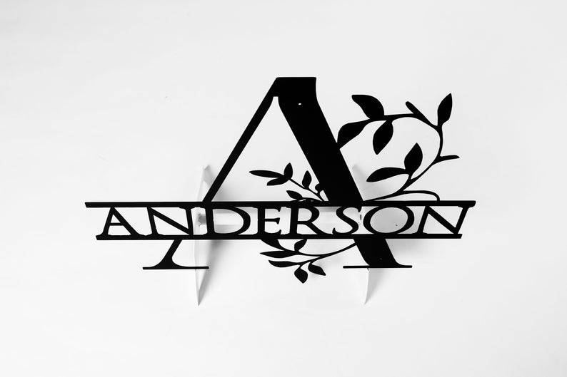 Letter Monogram / Steel Monogram / Personalized Monogram / | Etsy