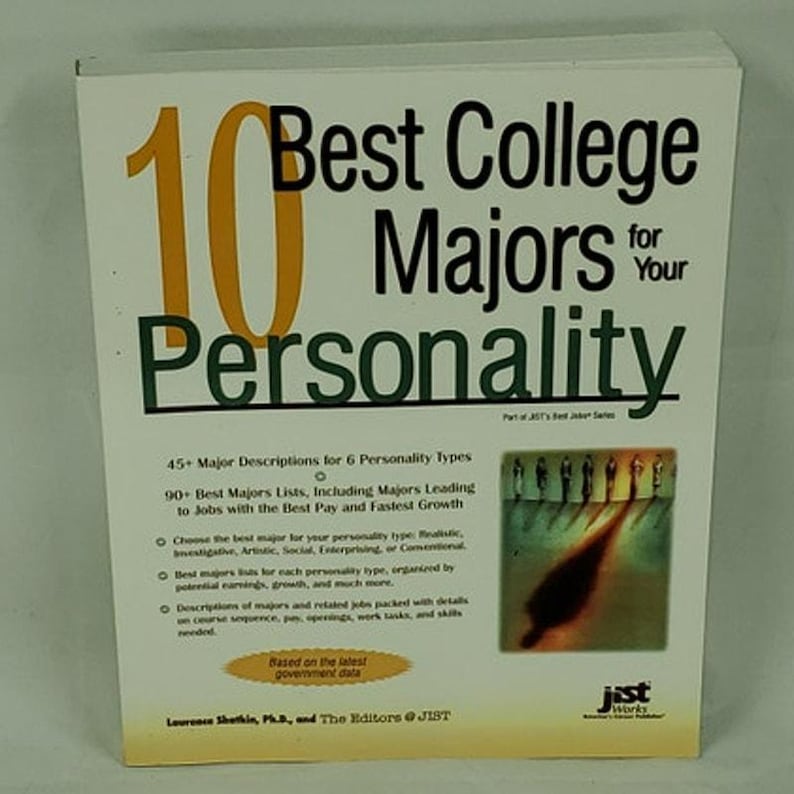 College Major Career Guide, Personality Based, 2006 Paperback - Etsy ...