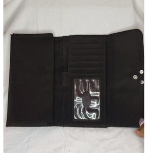 Nine West Brown Leather Tri-fold Wallet With Coin Purse and Checkbook ...