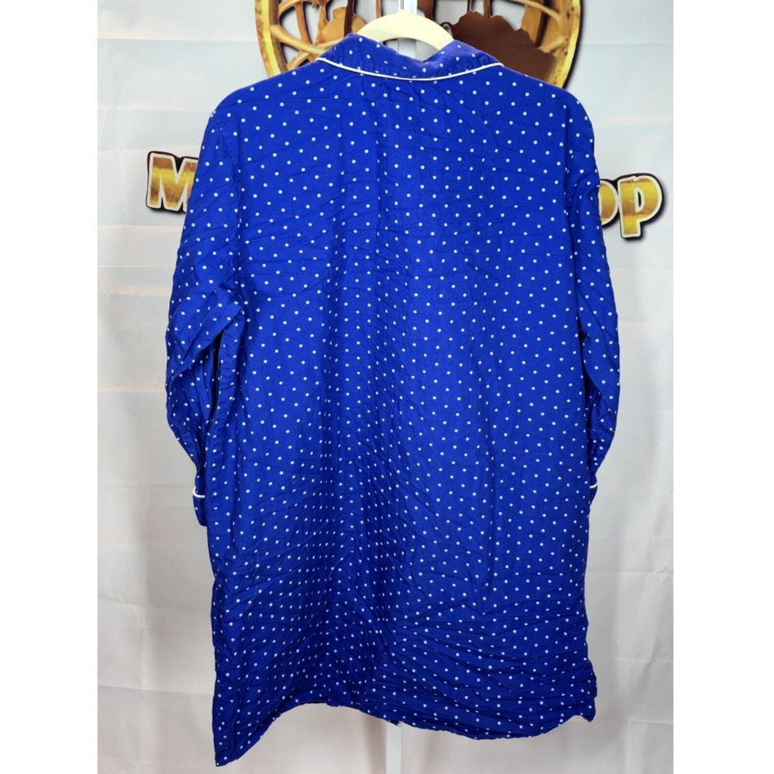 Appleseed’s Petites Blue Polka Dot Pajama Shirt Dress Size PXL - Etsy