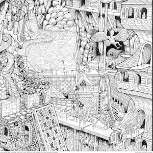 Watergorn - GIANT 27"x 40" Wildergorn Colour-in Poster by Jamie ...