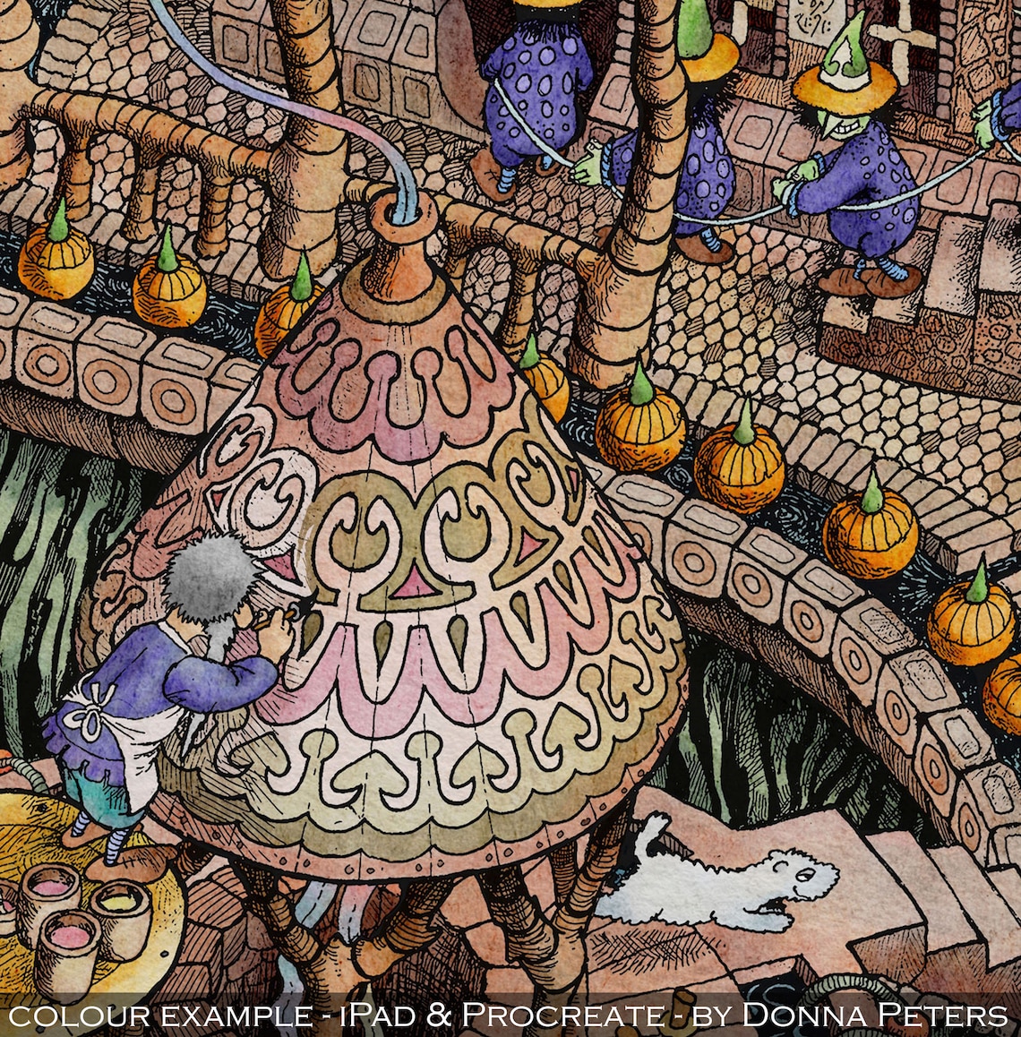 2. the Terraces of Astriel - Download to Colour: Ipad, Tablet or ...