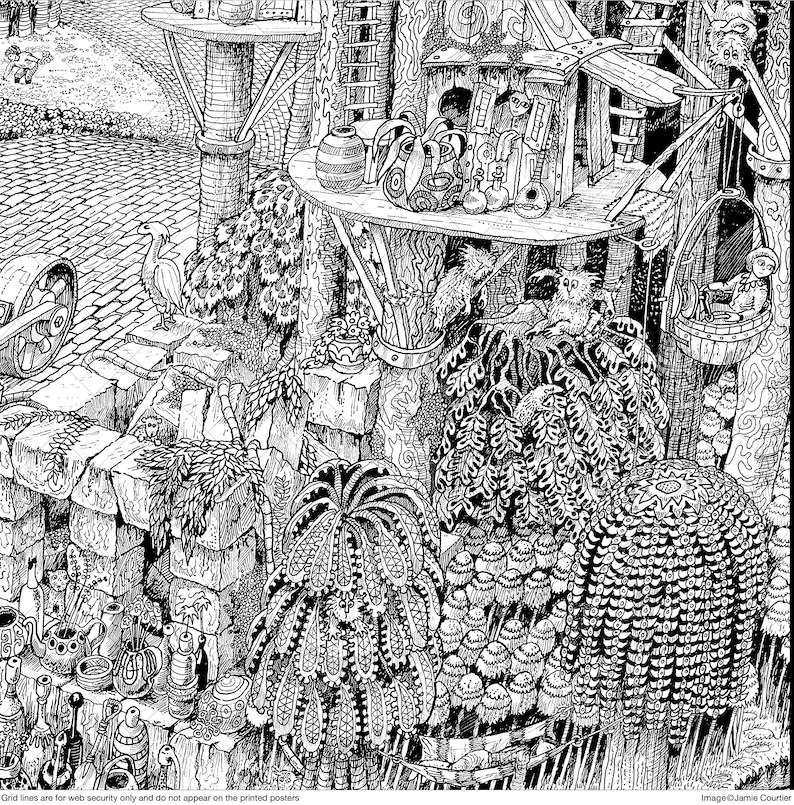 Potters' Road - GIANT 27"x 40" Wildergorn Colour-in Poster by Jamie ...