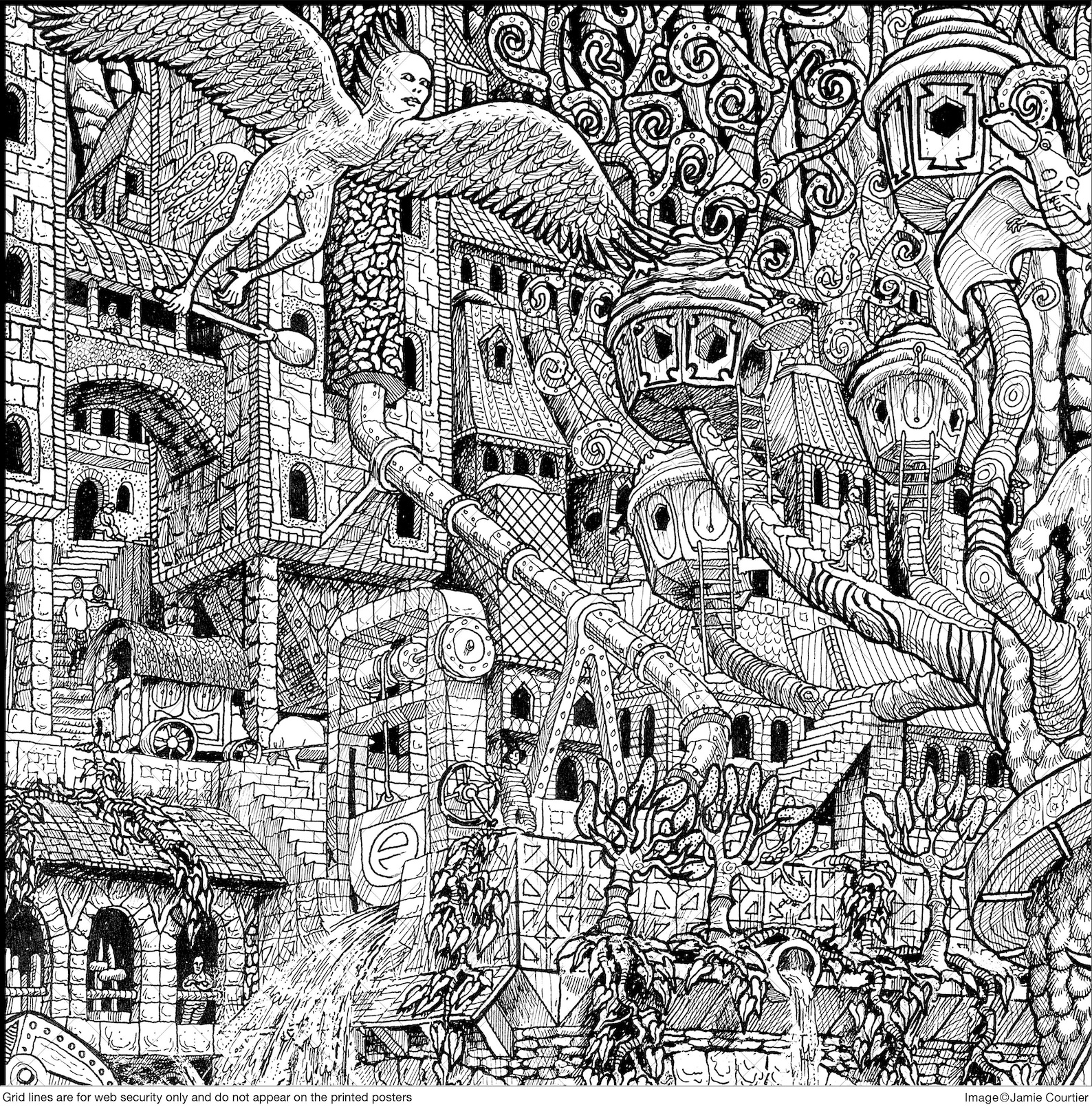 Watergorn - GIANT 27"x 40" Wildergorn Colour-in Poster by Jamie ...