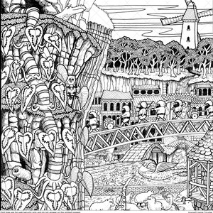Tower Mine - GIANT 27"x 40" Wildergorn Colour-in Poster by Jamie ...