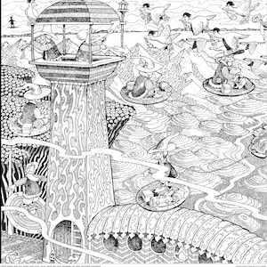 The Gong Wizards - GIANT 27"x 40" Wildergorn Colour-in Poster by Jamie ...