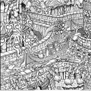 Tower Mine - GIANT 27"x 40" Wildergorn Colour-in Poster by Jamie ...