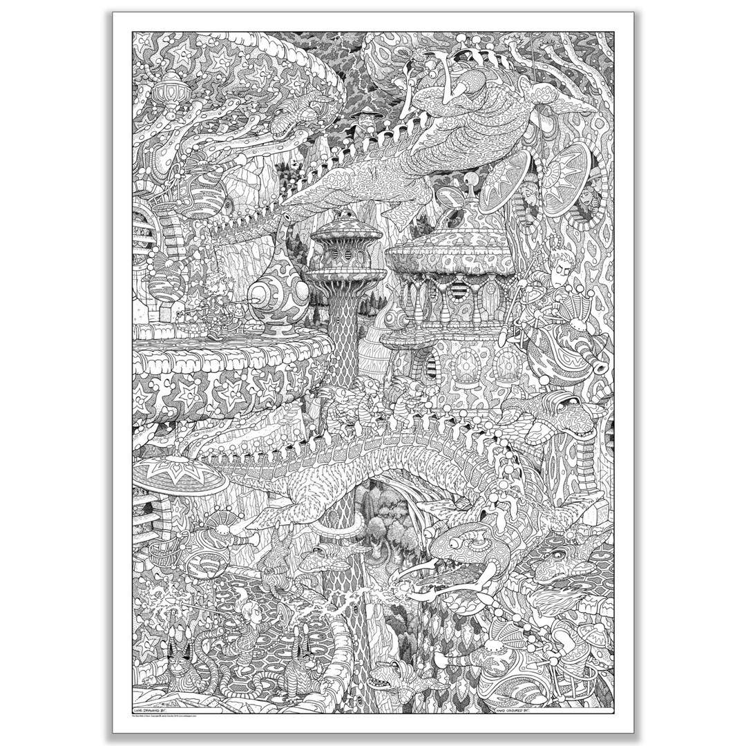 The Stormfish of Sool - GIANT 27"x 40" Wildergorn Colour-in Poster by ...