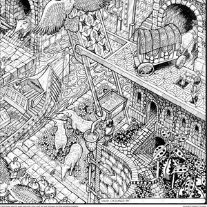 Watergorn - GIANT 27"x 40" Wildergorn Colour-in Poster by Jamie ...