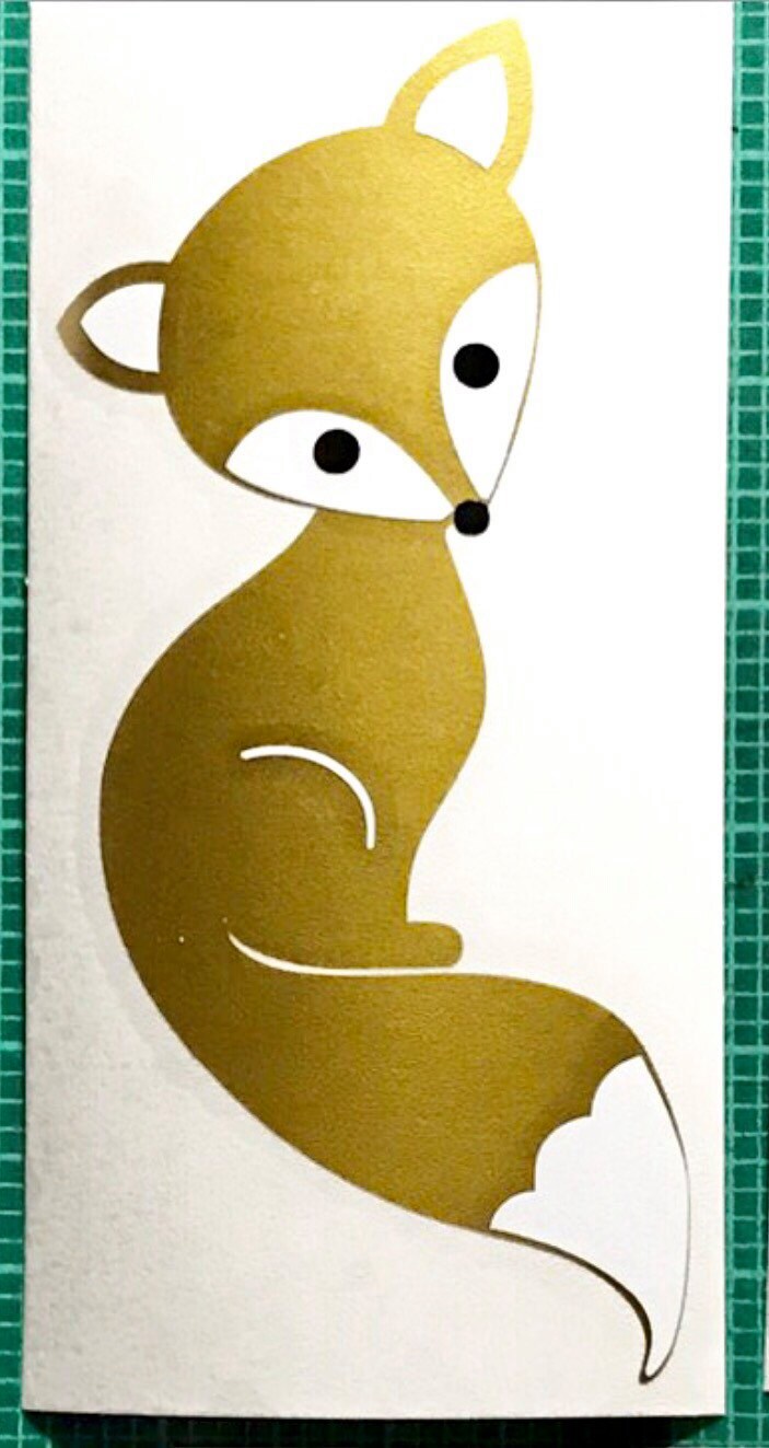 Fox inspired vinyl decal | Etsy