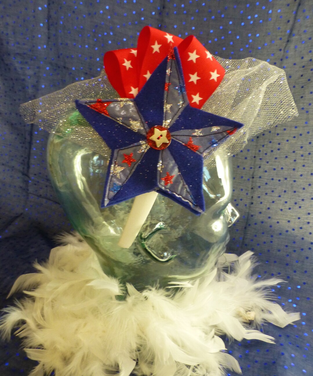 Country 4th of July Election Day Inauguration Day Quilted Fascinator ...