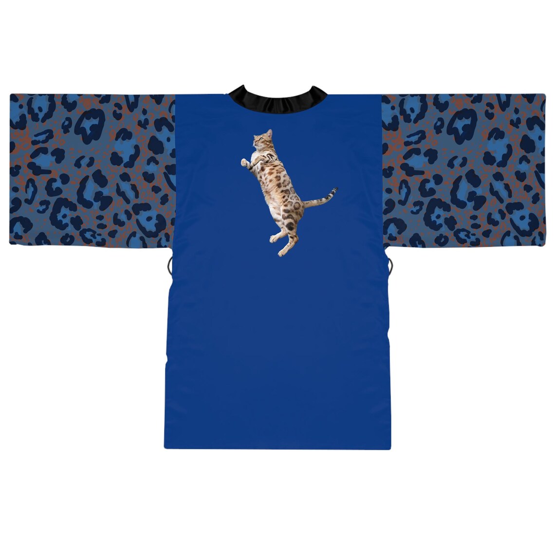 Long Sleeve Kimono Robe With Custom Bengal Cats - Etsy