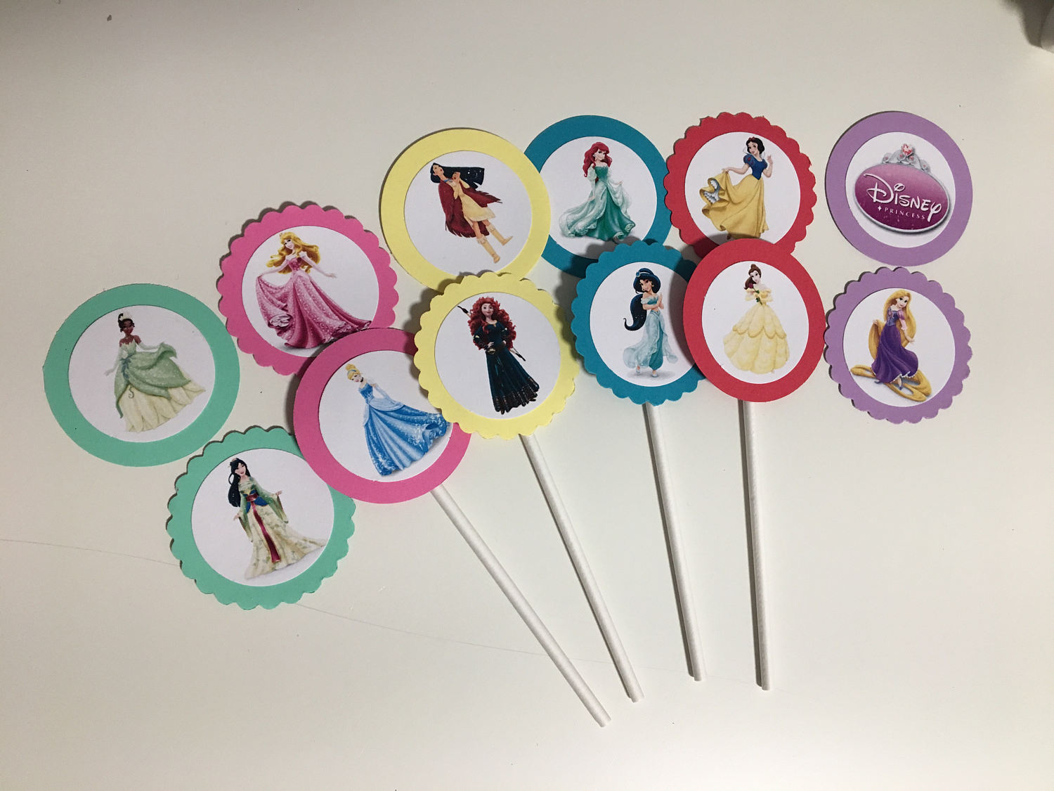 Disney Princess Cupcake Toppers Princess Cupcake Picks | Etsy