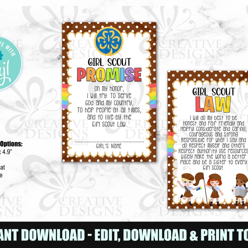 Girl Scout Brownie - Etsy