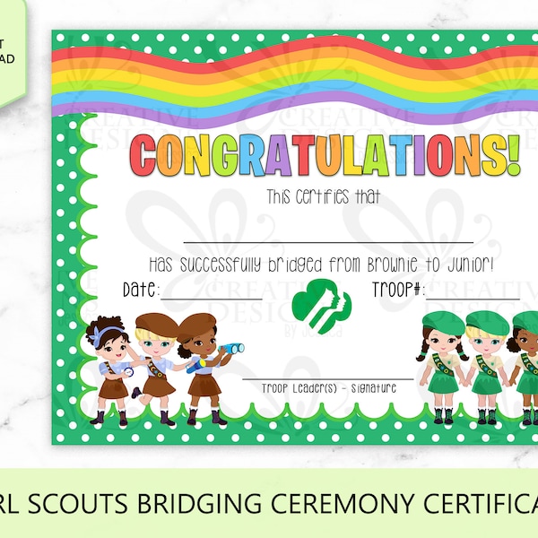 Bridging Certificate - Etsy