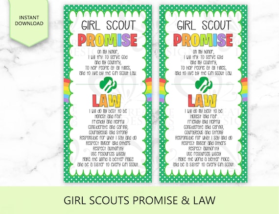 Girl Scout Promise Poster