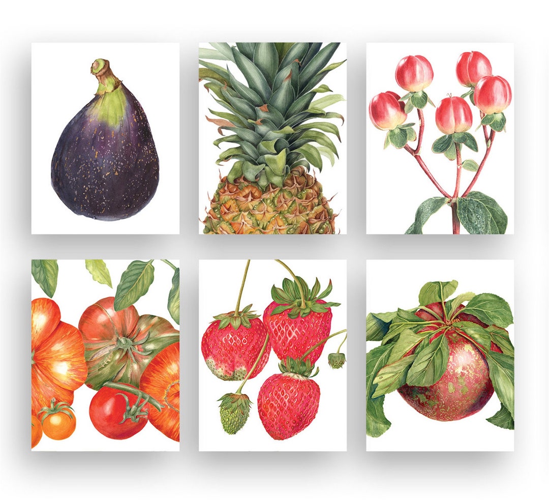 Greeting Card Set, Cards From Original Watercolor Paintings, 6 Cards ...