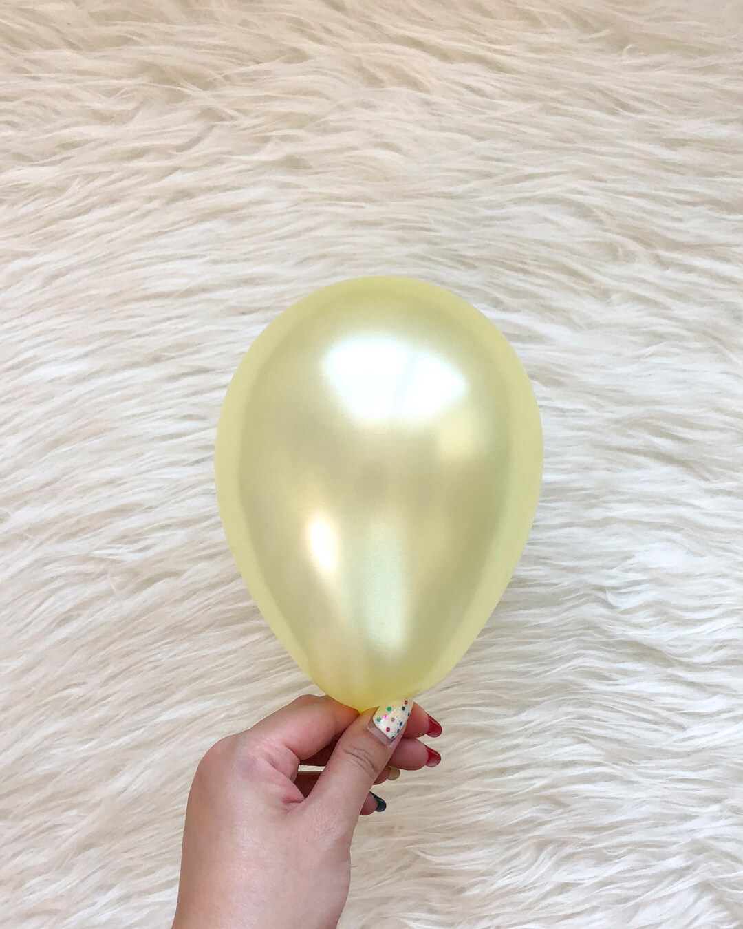 Pearl Light Yellow 5 Inch Latex Balloons/ Mini Balloons/ Small Latex ...