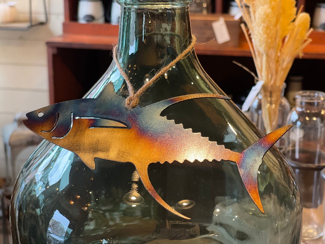 Yellowfin Tuna Coastal Christmas Ornament, 7 Inch, Christmas Ornament ...