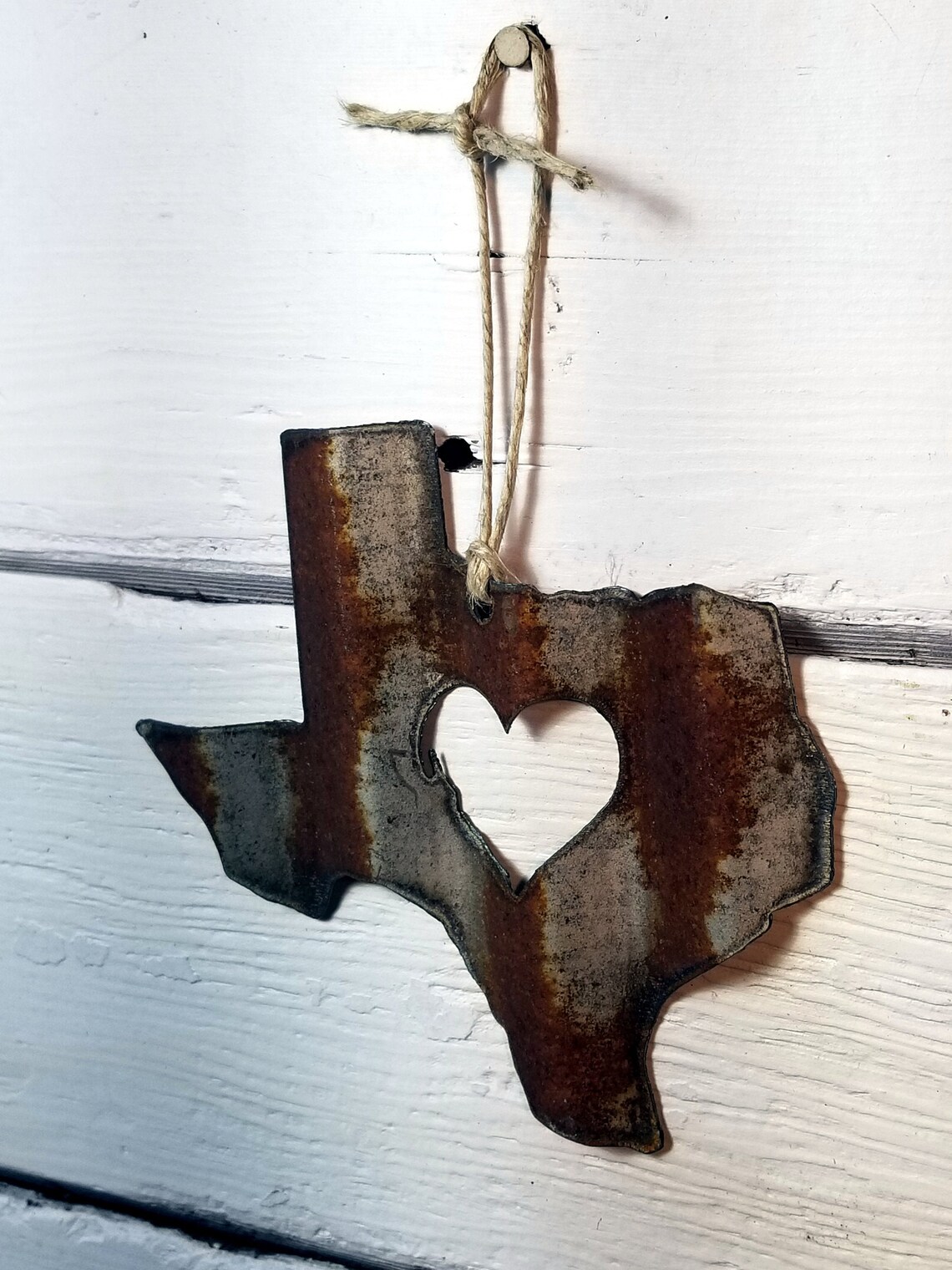 TEXAS STATE LOVE Corrugated Metal Farmhouse Style Christmas - Etsy